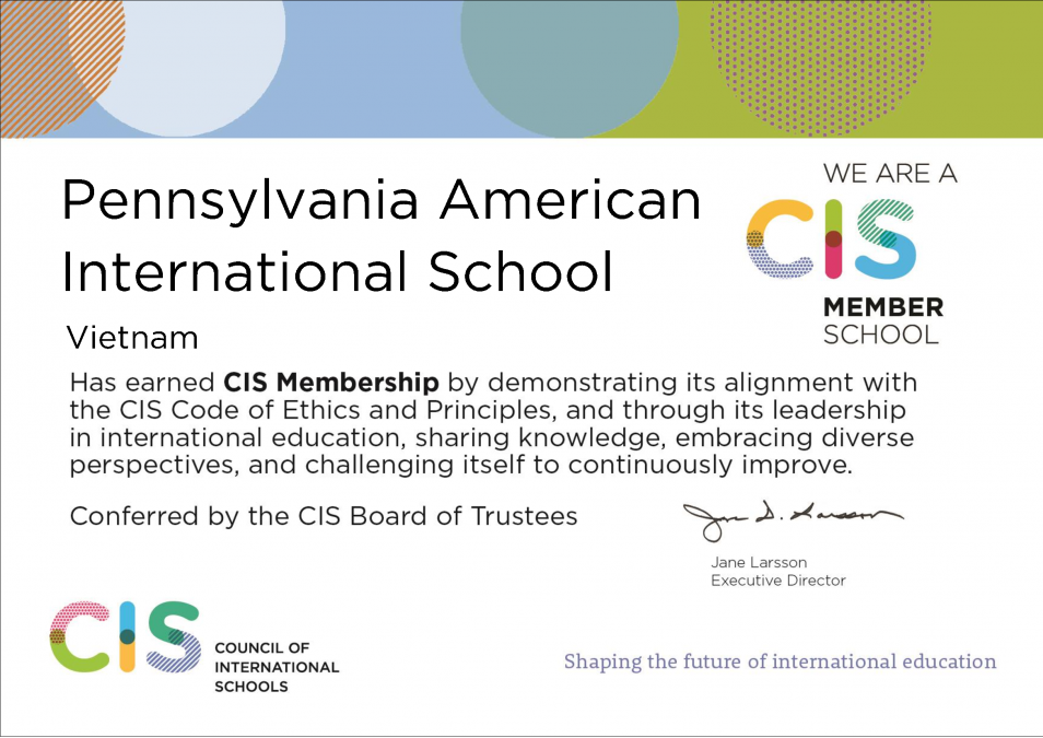 PennSchool is now a CIS Member School! - Hệ thống Phát triển Giáo dục ...